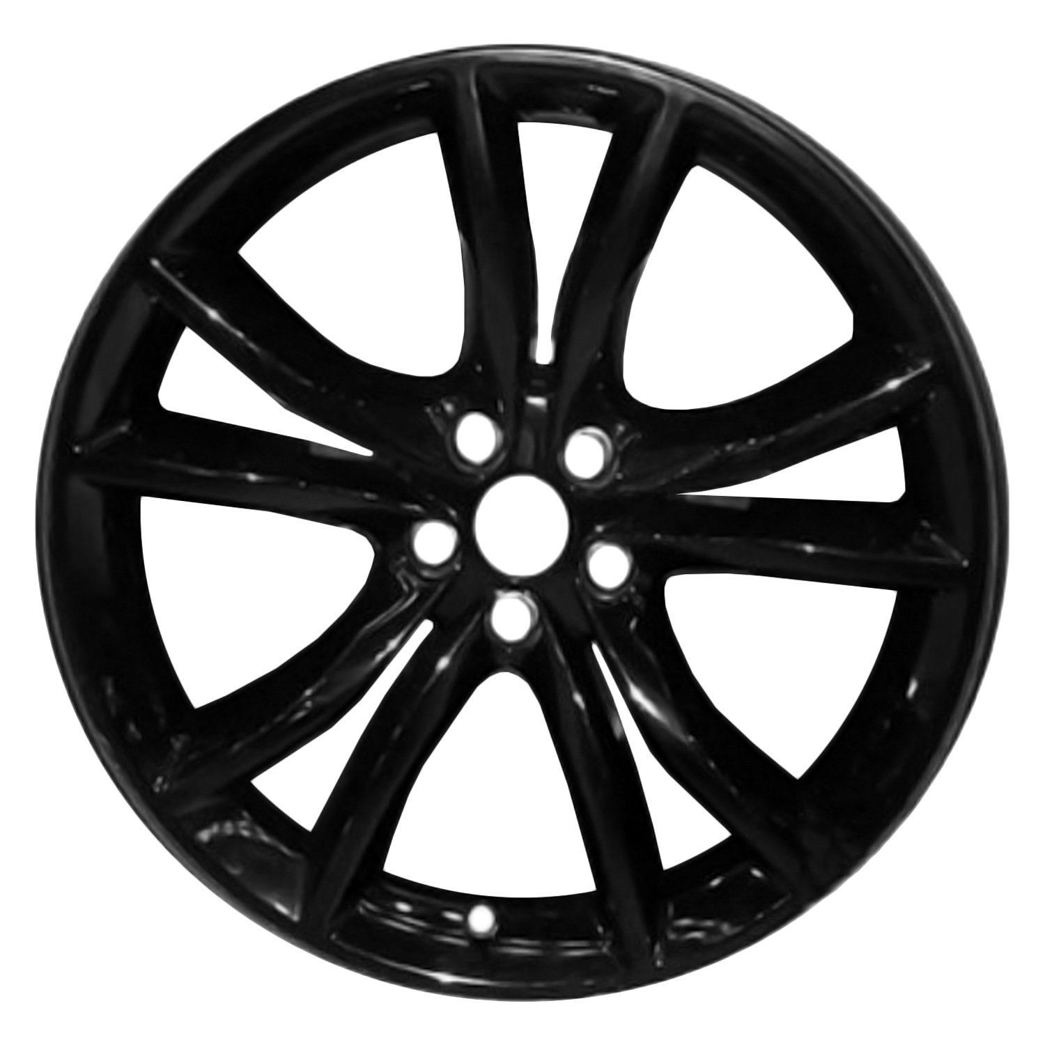 Replace® ALYCM073U45N - 5 V-Spoke Black 20x8 Alloy Factory Wheel - Replica
