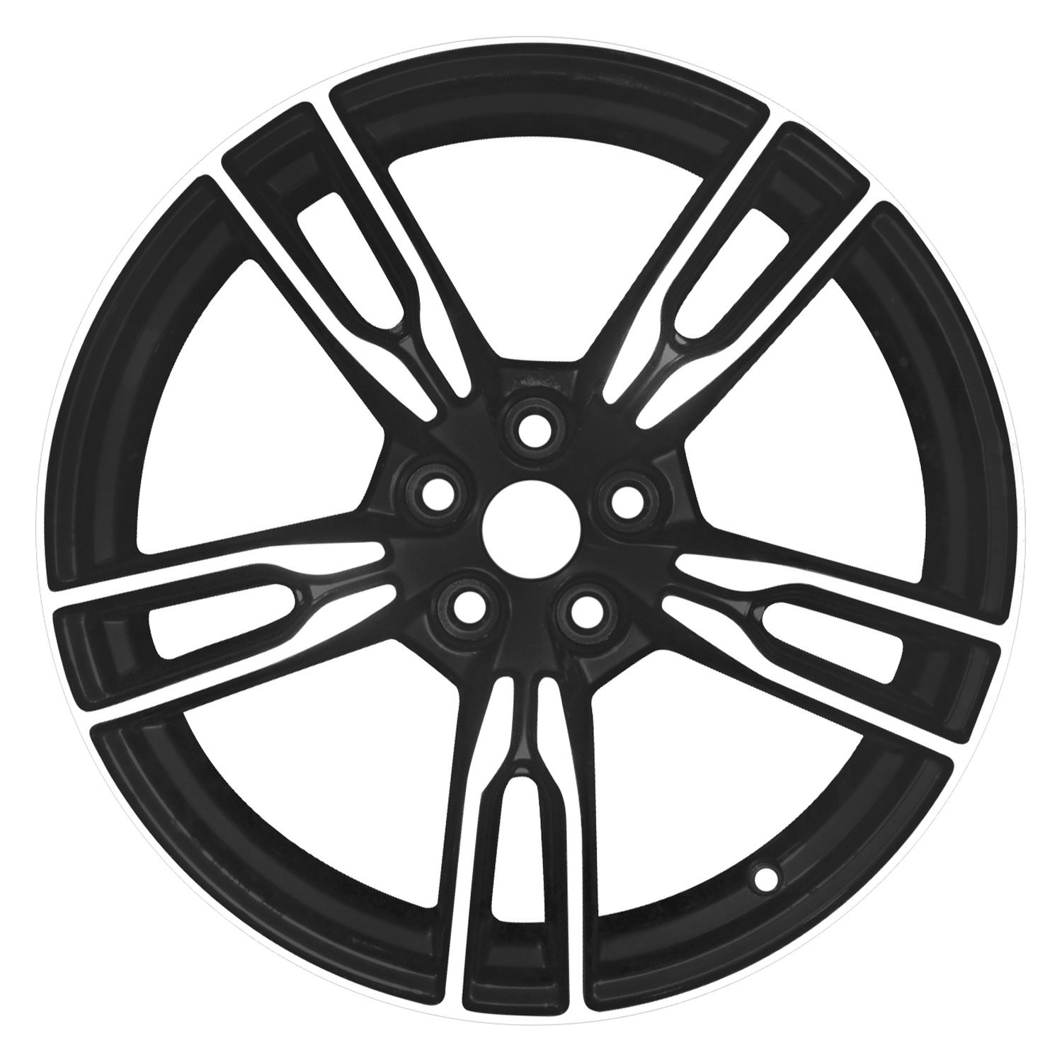 Replace® ALYFQ069U10 - Double 5-Spoke Machined Deep Silver 19x8.5 Alloy ...