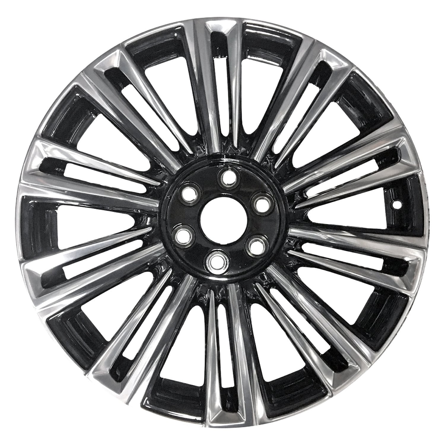 Replace® ALYGC097U90 - 10 Double-Spoke Polished Black 22x10 Alloy ...