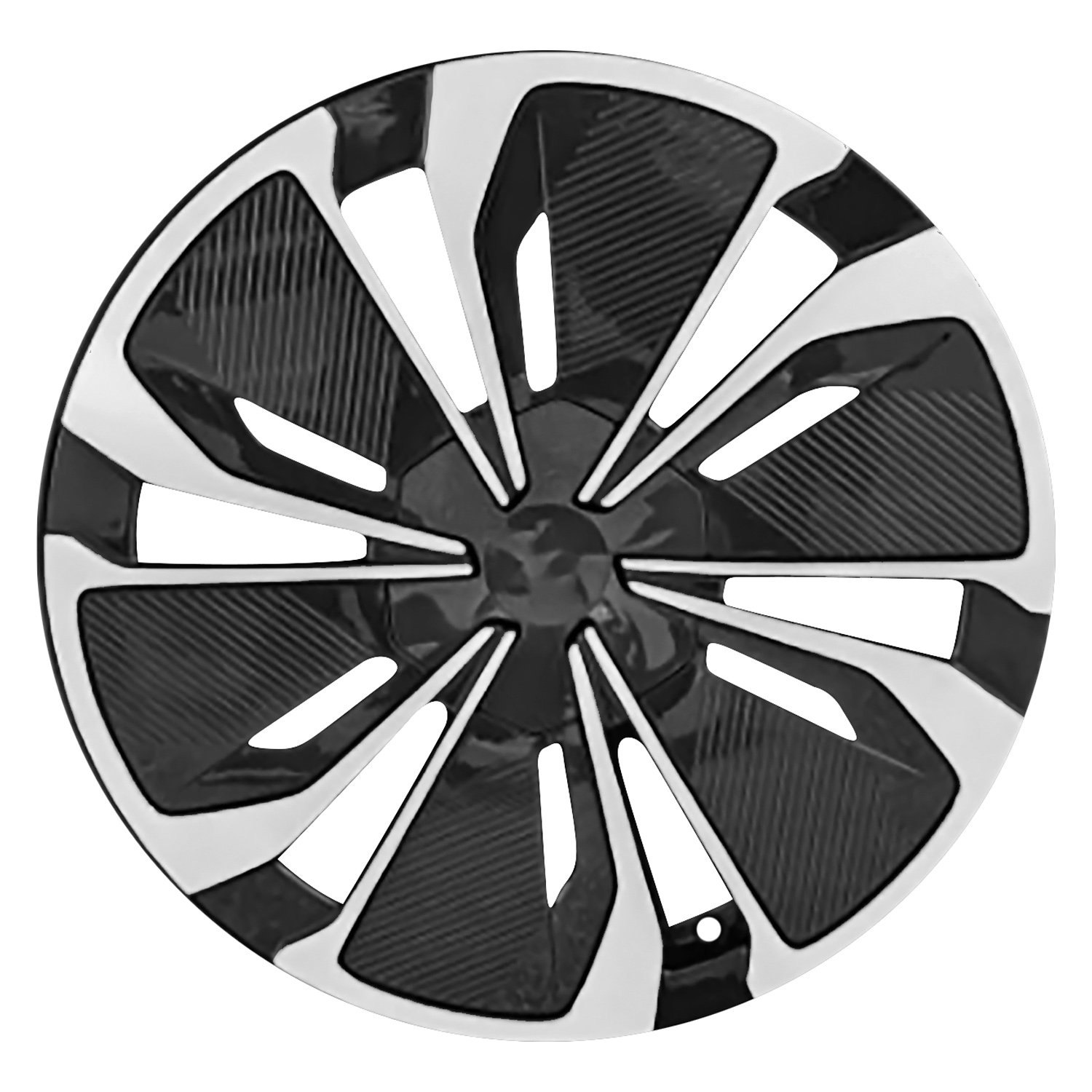 Replace® ALYGV049U45 - 12 I-Spoke Machined Black Metallic 19x8.5 Alloy ...