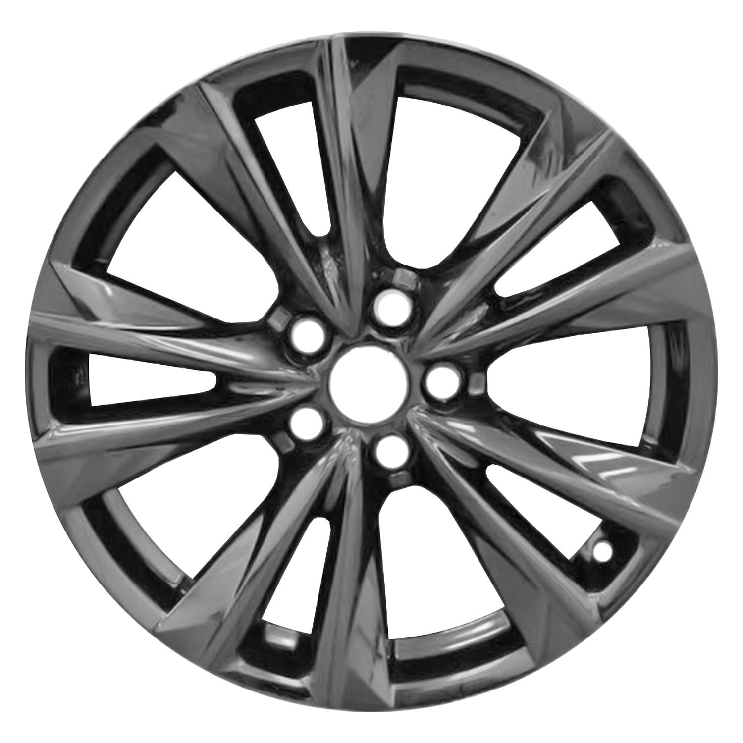 Replace® ALYLG056U45 - 5 Double-Spoke Painted Gloss Black 19x8 Alloy ...