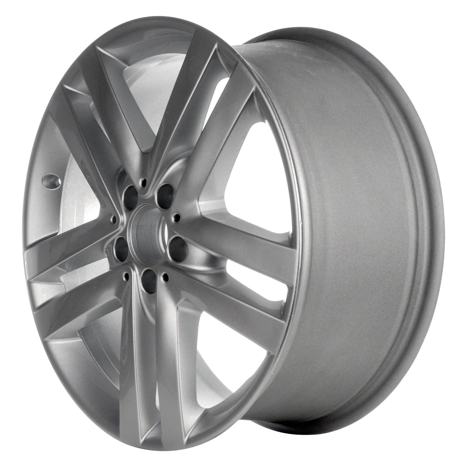 Replace® ALYMN036U20 - Double 5-Spoke Silver 19x8.5 Alloy Factory Wheel ...