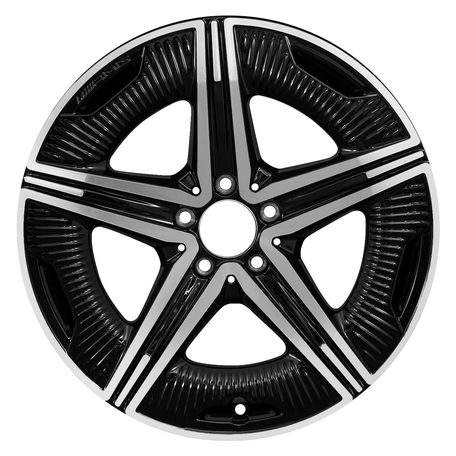 Replace® ALYMV088U45 - 5-Spoke Machined Gloss Black 18x8.5 Alloy ...