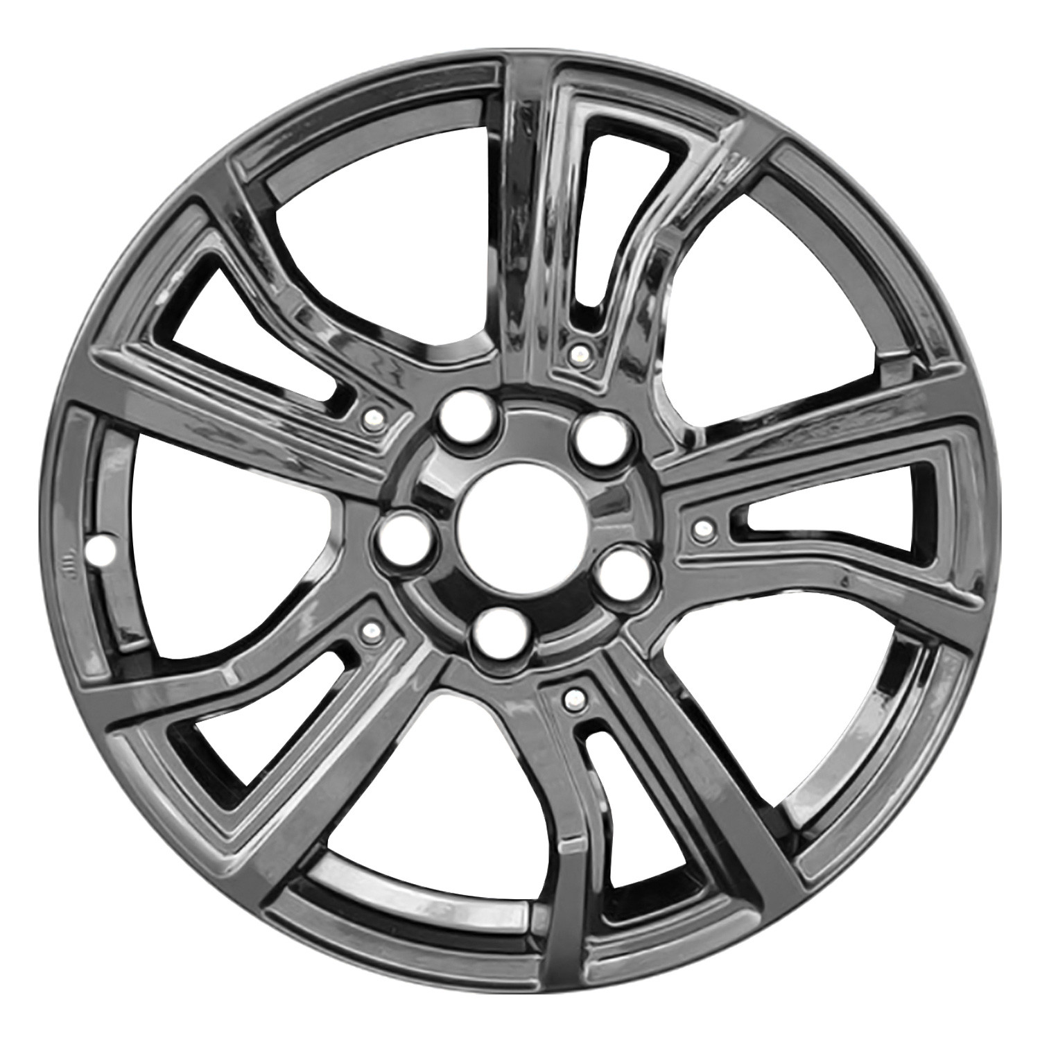 Replace® ALYNQ043U45 - Double 5-Spoke Painted Gloss Black 17x6.5 Alloy ...