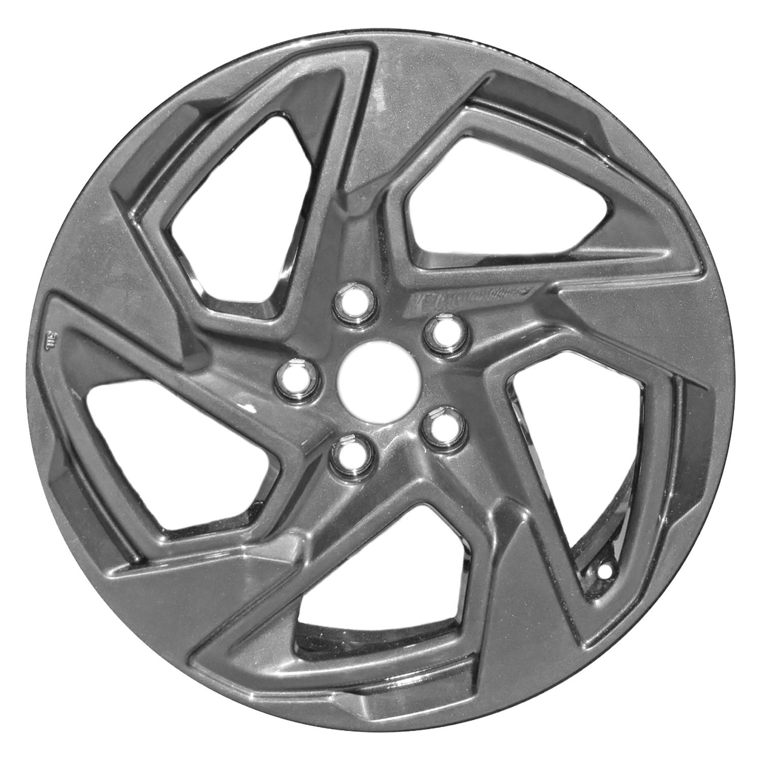 Replace® ALYSW075U30 - 5-Slot Painted Dark Metallic Charcoal 18x7 Alloy ...