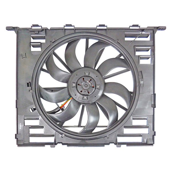 Replace® BM3115143 - Radiator and Condenser Fan Assembly with One Big Fan