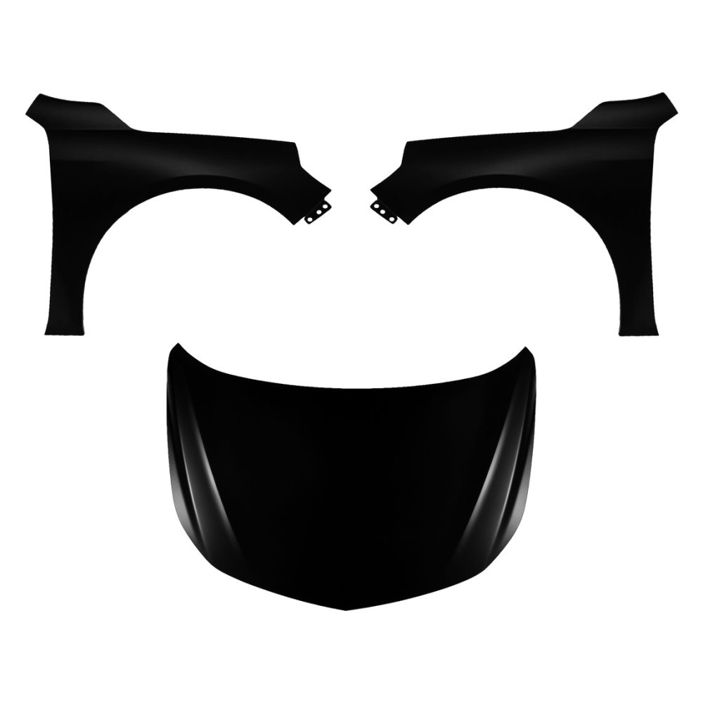 Replace® BNDL-206266 - 3-Piece (Hood Panel, Front Driver and Passenger ...