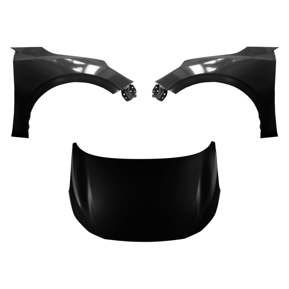 Replace® BNDL-206495 - 3-Piece (Hood Panel, Front Driver and Passenger ...