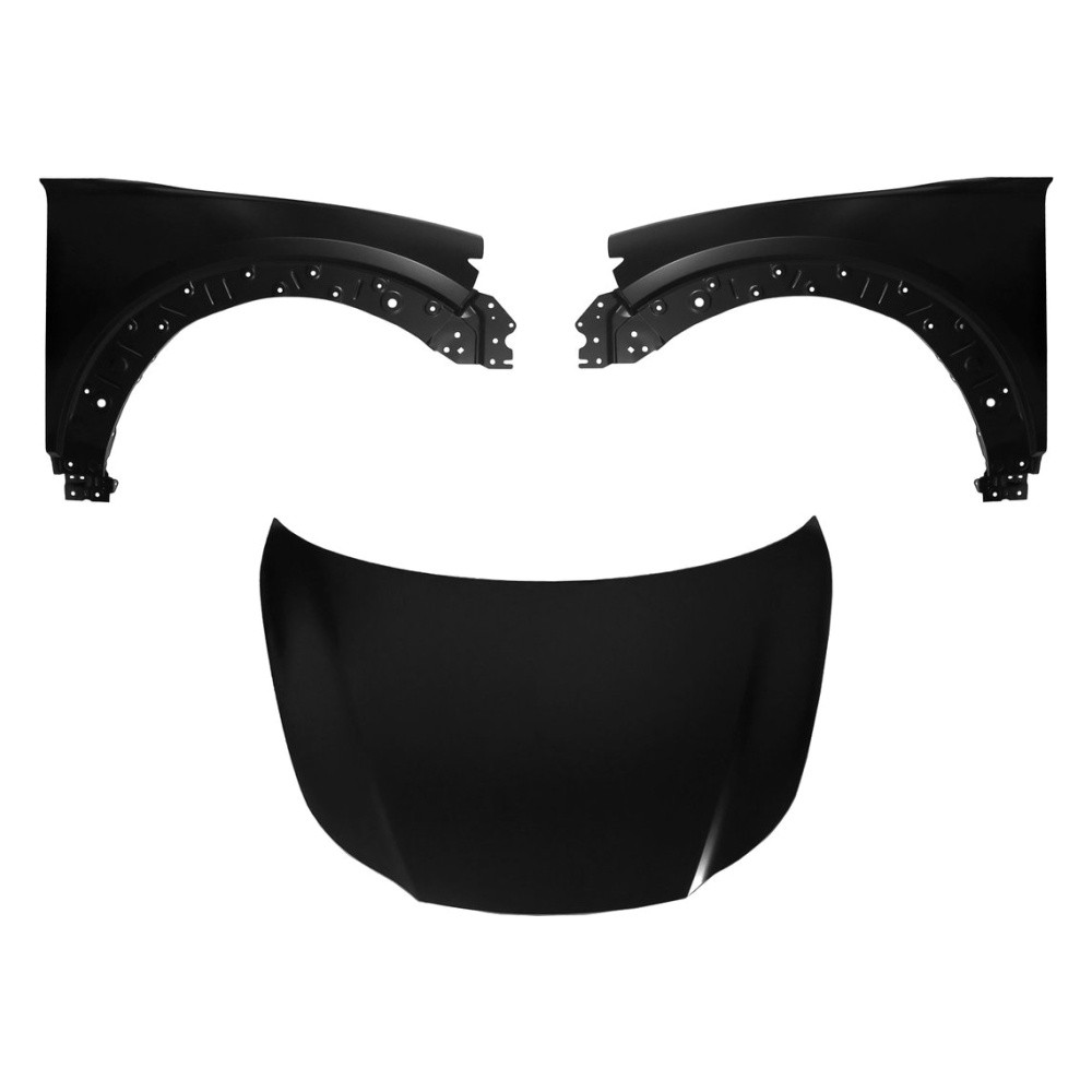Replace® BNDL-206803 - 3-Piece (Hood Panel, Front Driver and Passenger ...