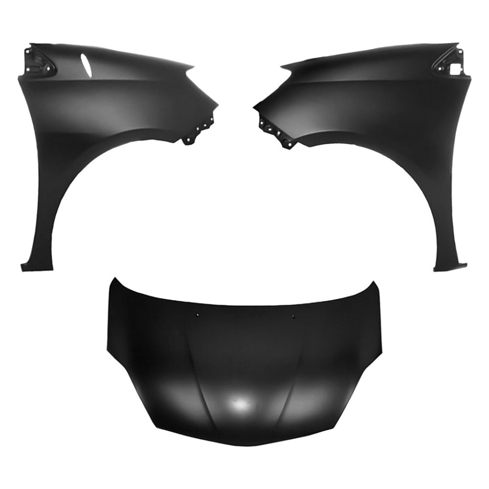 Replace® BNDL-207296 - 3-Piece (Hood Panel, Front Driver and Passenger ...