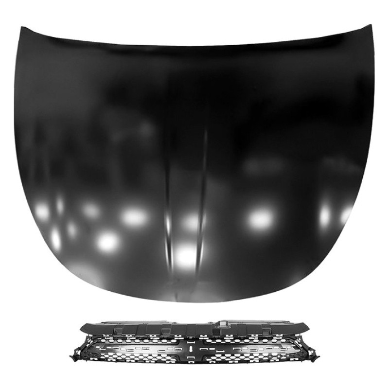 Replace® BNDL-209043 - 2-Piece (Hood Panel, Grille) (Standard Line)