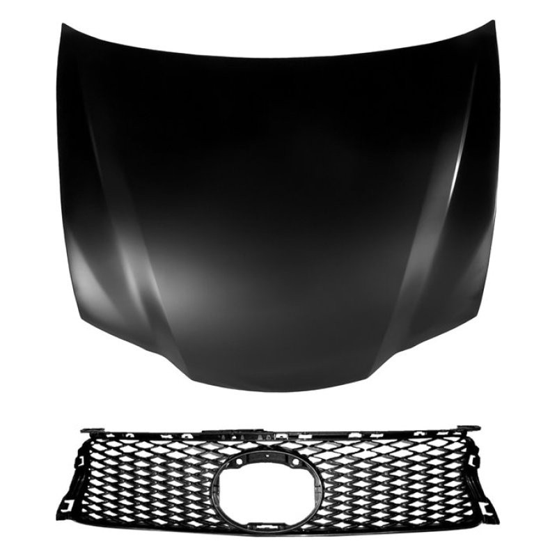 Replace® BNDL-209407 - 2-Piece (Hood Panel, Grille) (CAPA Certified)