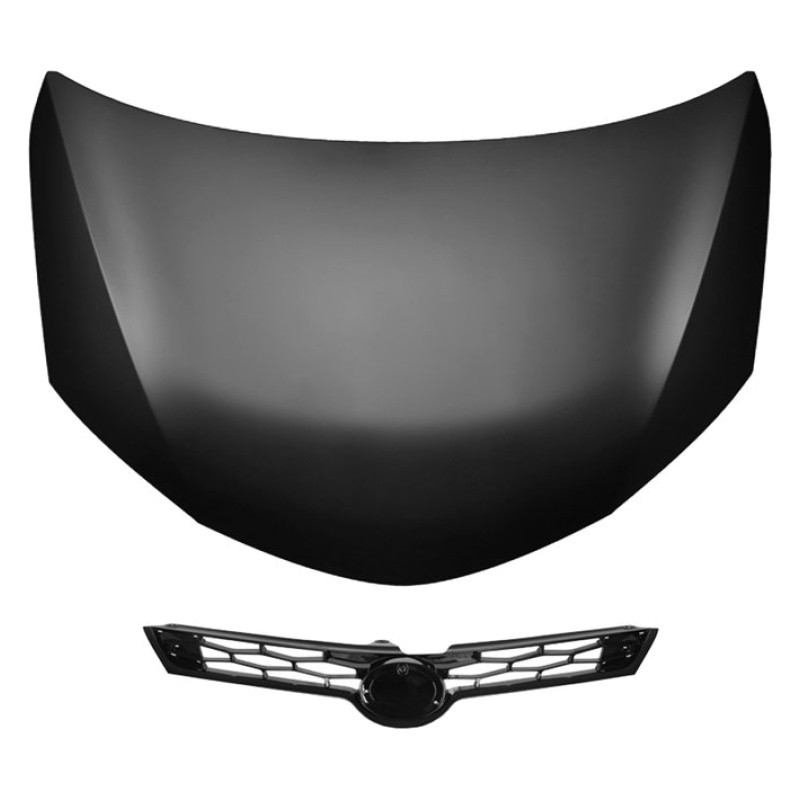 Replace® BNDL-209487 - 2-Piece (Hood Panel, Grille) (Platinum Plus)