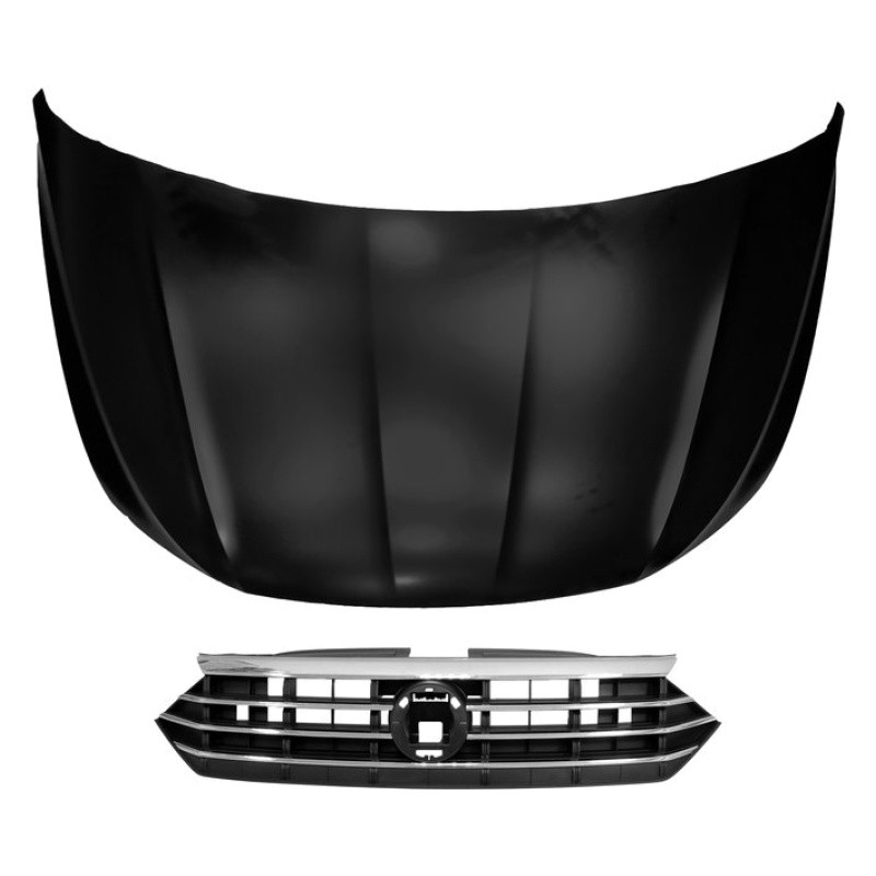 Replace® BNDL-210229 - 2-Piece (Hood Panel, Grille) (Standard Line)