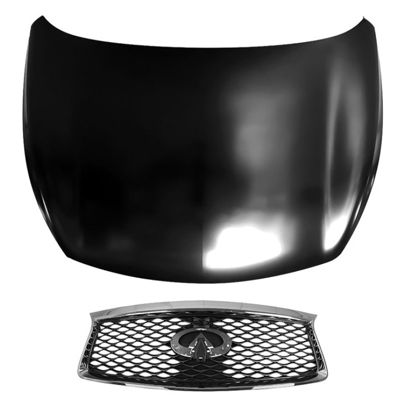 Replace® BNDL-210520 - 2-Piece (Hood Panel, Grille) (Standard Line)