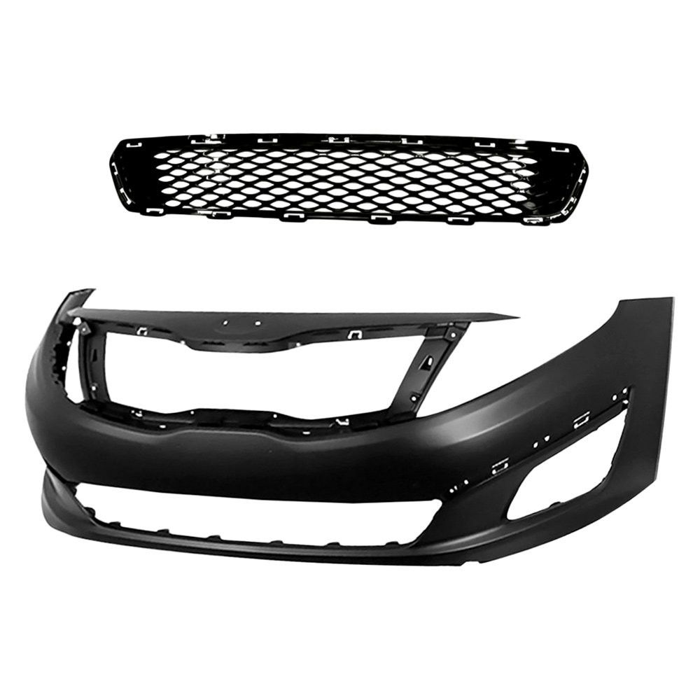 Replace® BNDL-227524 - 2-Piece (Front Bumper Cover, Front Bumper Grille ...