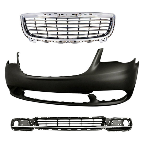 Replace® BNDL-227587 - 3-Piece (Front Bumper Cover, Grille, Front ...