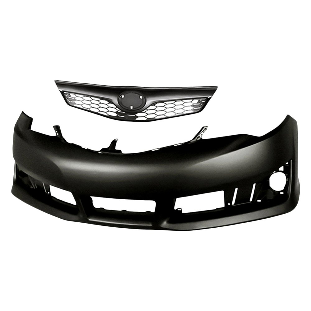 Replace® BNDL-227602 - 2-Piece (Front Bumper Cover, Grille) (Standard Line)