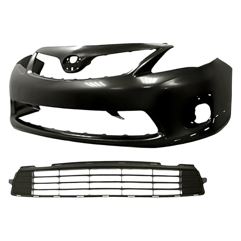 Replace® BNDL-227611 - 2-Piece (Front Bumper Cover, Front Bumper Grille ...