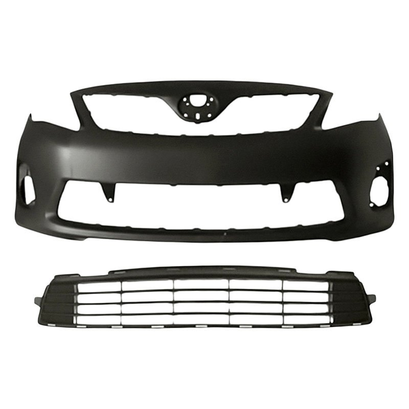 Replace® BNDL-227612 - 2-Piece (Front Bumper Cover, Front Bumper Grille ...