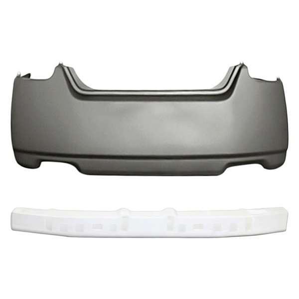 Replace® BNDL-227749 - 2-Piece (Rear Bumper Cover, Rear Bumper Absorber ...
