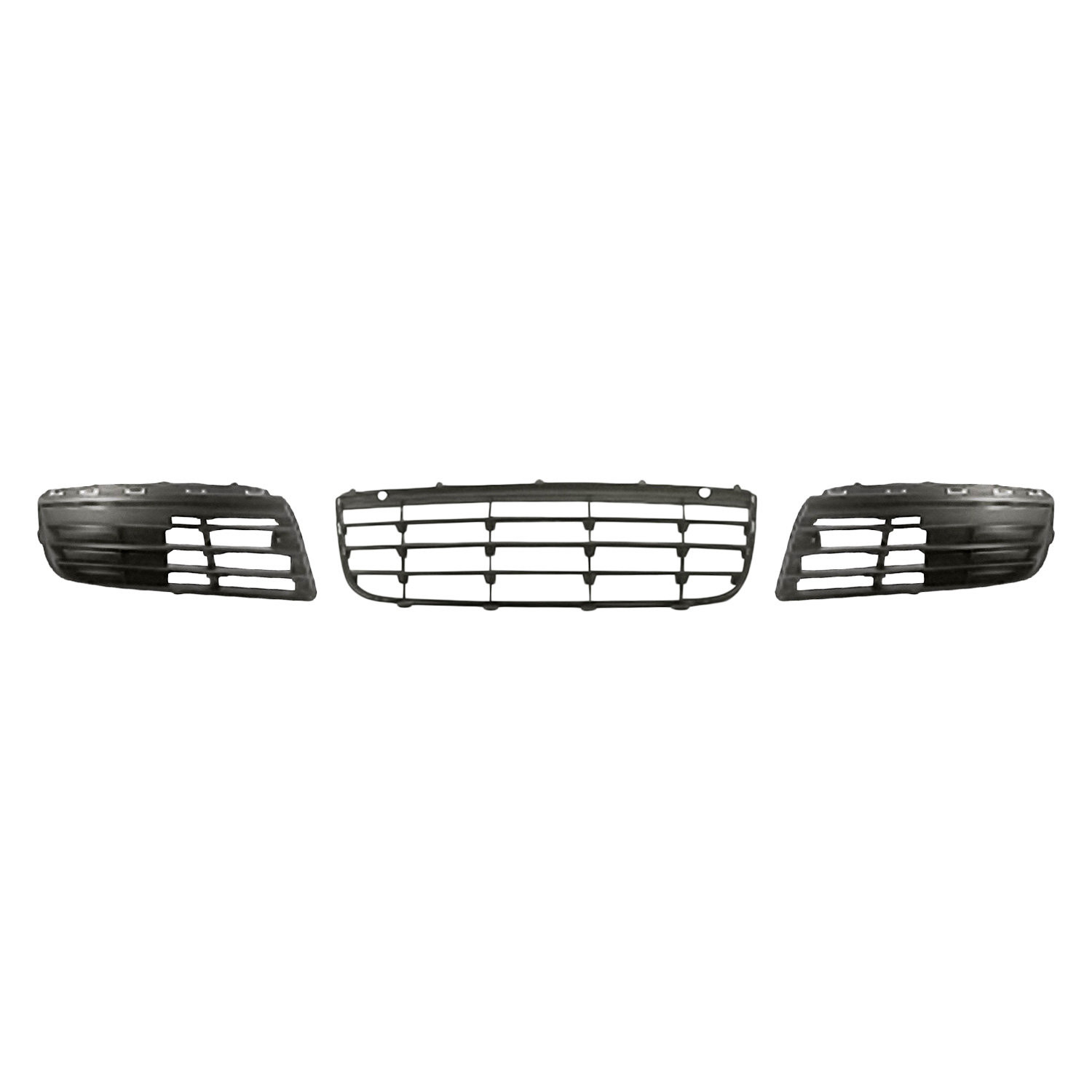 Replace® BNDL-227846 - 3-Piece (Front Lower Center Bumper Grille, Front ...