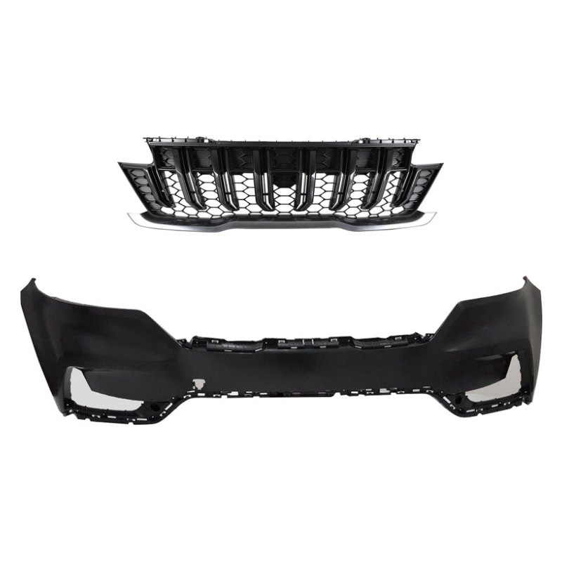 Replace® BNDL-230242 - 2-Piece (Front Bumper Cover, Grille) (Standard Line)