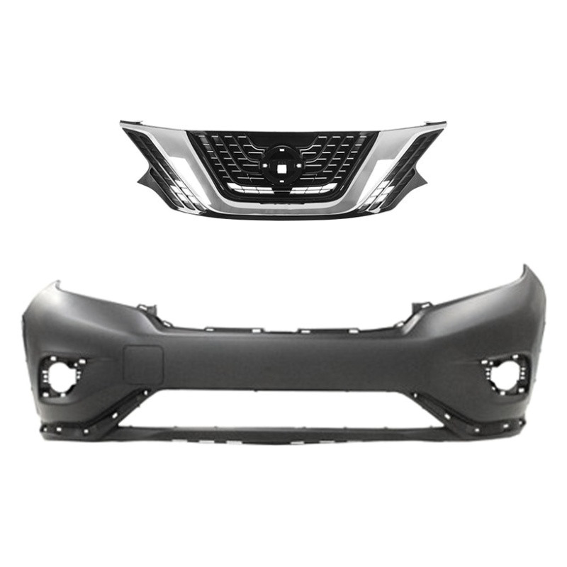 Replace® BNDL-230578 - 2-Piece (Front Bumper Cover, Grille) (Standard Line)