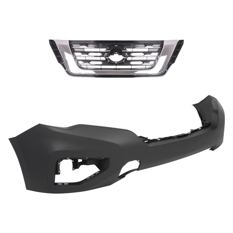 Replace® BNDL-230597 - 2-Piece (Front Bumper Cover, Grille) (Standard Line)