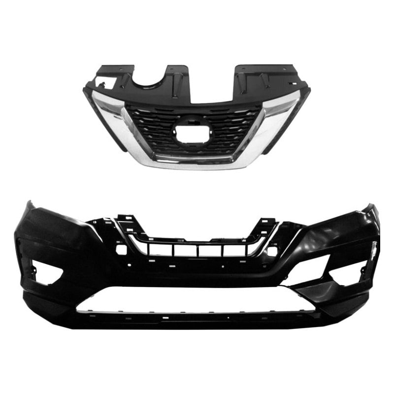Replace® BNDL-230611 - 2-Piece (Front Bumper Cover, Grille) (Standard Line)