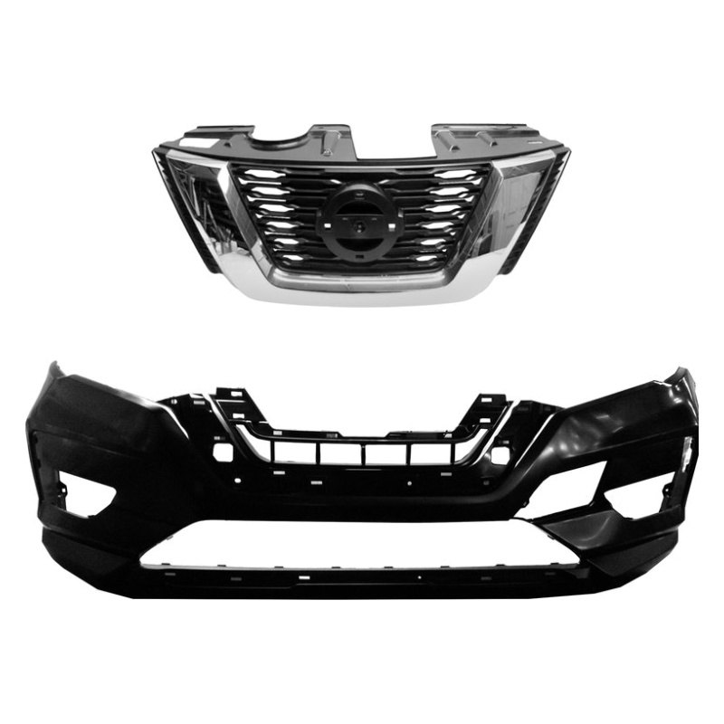 Replace® BNDL-230613 - 2-Piece (Front Bumper Cover, Grille) (Standard Line)