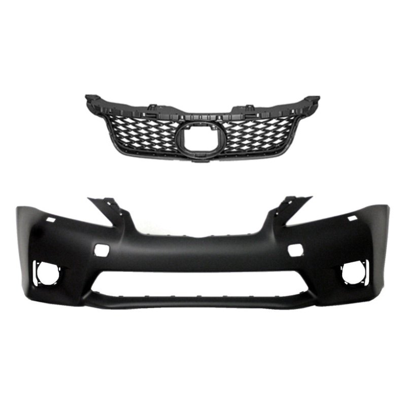 Replace® BNDL-230684 - 2-Piece (Front Bumper Cover, Grille) (Standard Line)