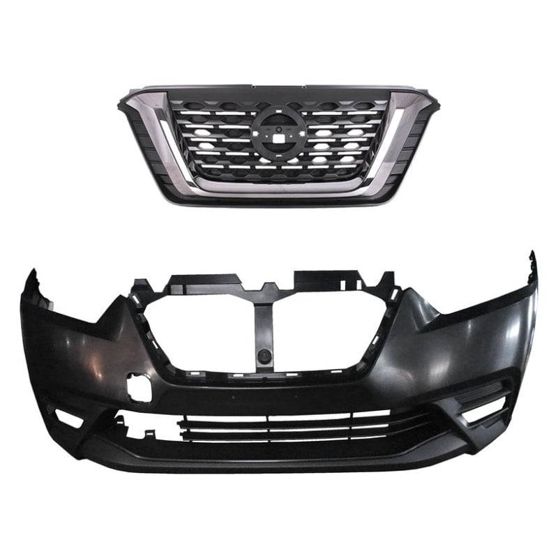 Replace® BNDL-230692 - 2-Piece (Front Bumper Cover, Grille) (Standard Line)