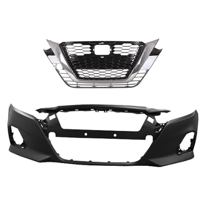 Replace® BNDL-230703 - 2-Piece (Front Bumper Cover, Grille) (Standard Line)