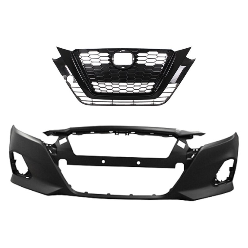 Replace® BNDL-230710 - 2-Piece (Front Bumper Cover, Grille) (Standard Line)
