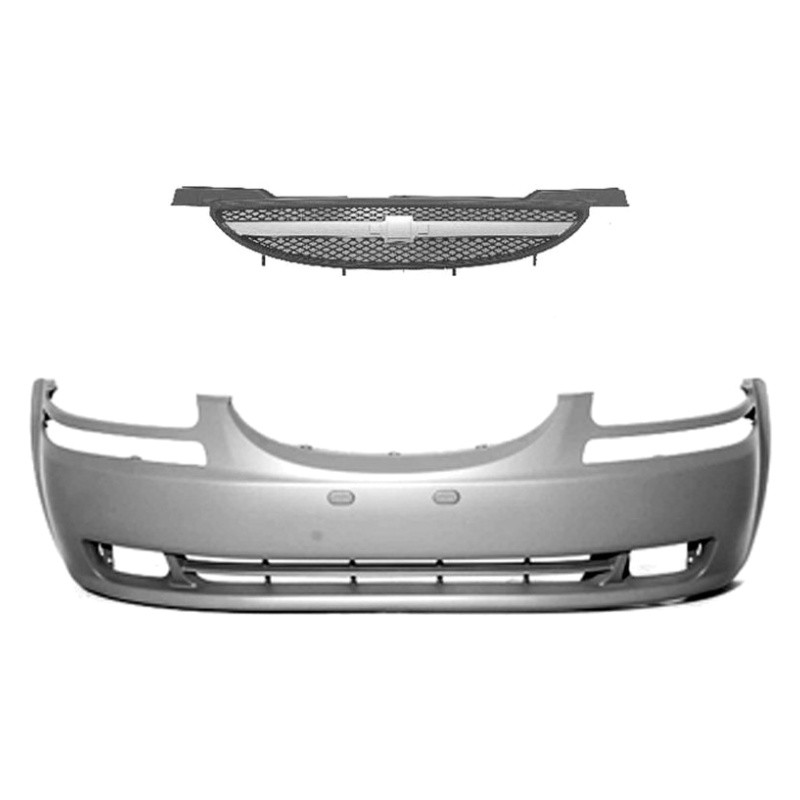 Replace® BNDL-230830 - 2-Piece (Front Bumper Cover, Grille) (Standard Line)