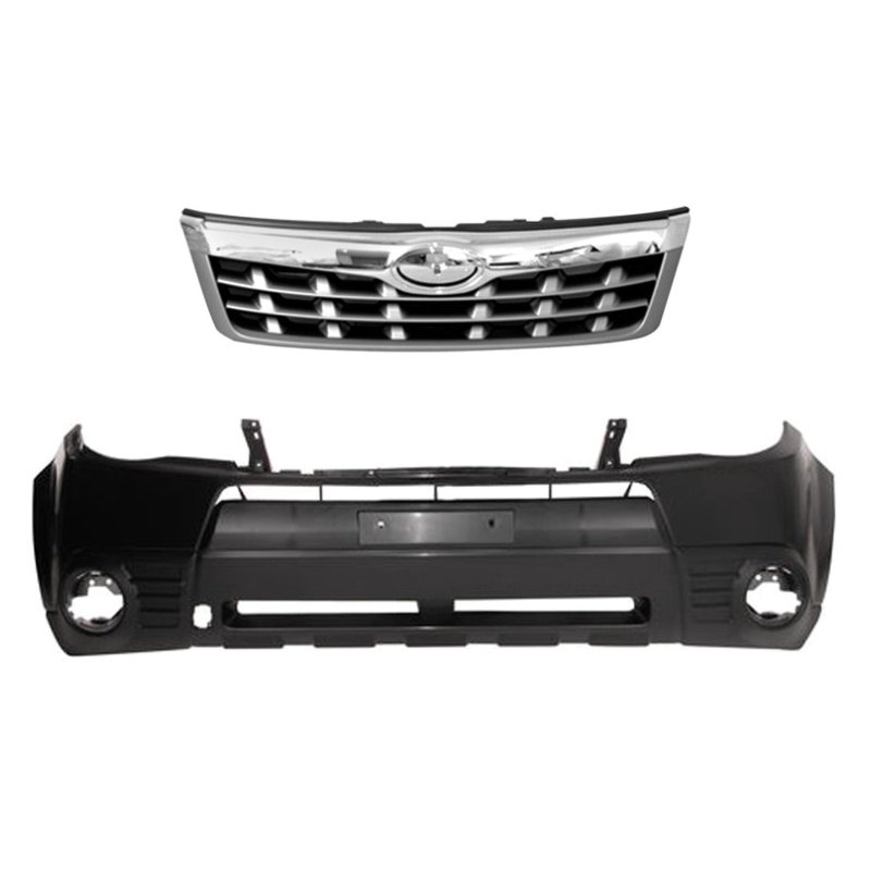 Replace® BNDL-230954 - 2-Piece (Front Bumper Cover, Grille) (Standard Line)