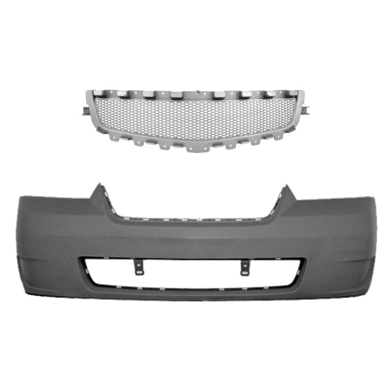 Replace® BNDL-231182 - 2-Piece (Front Bumper Cover, Grille) (Standard Line)