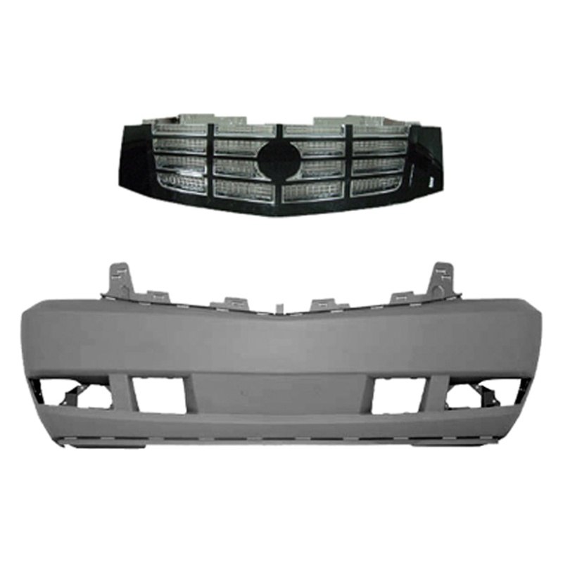 Replace® BNDL-231293 - 2-Piece (Front Bumper Cover, Grille) (Standard Line)