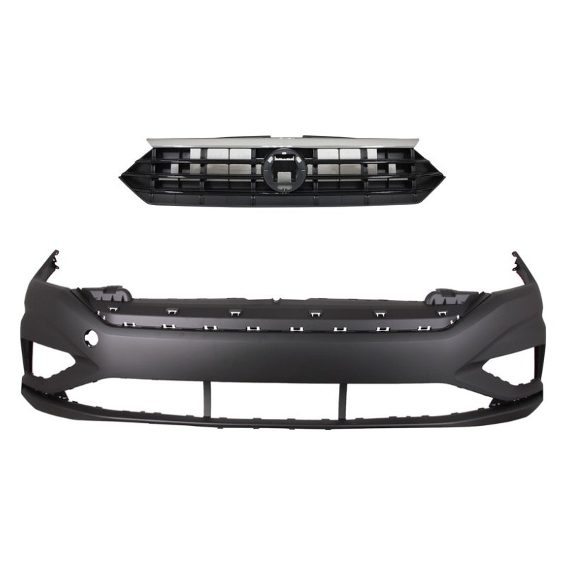 Replace® BNDL-231377 - 2-Piece (Front Bumper Cover, Grille) (Standard Line)