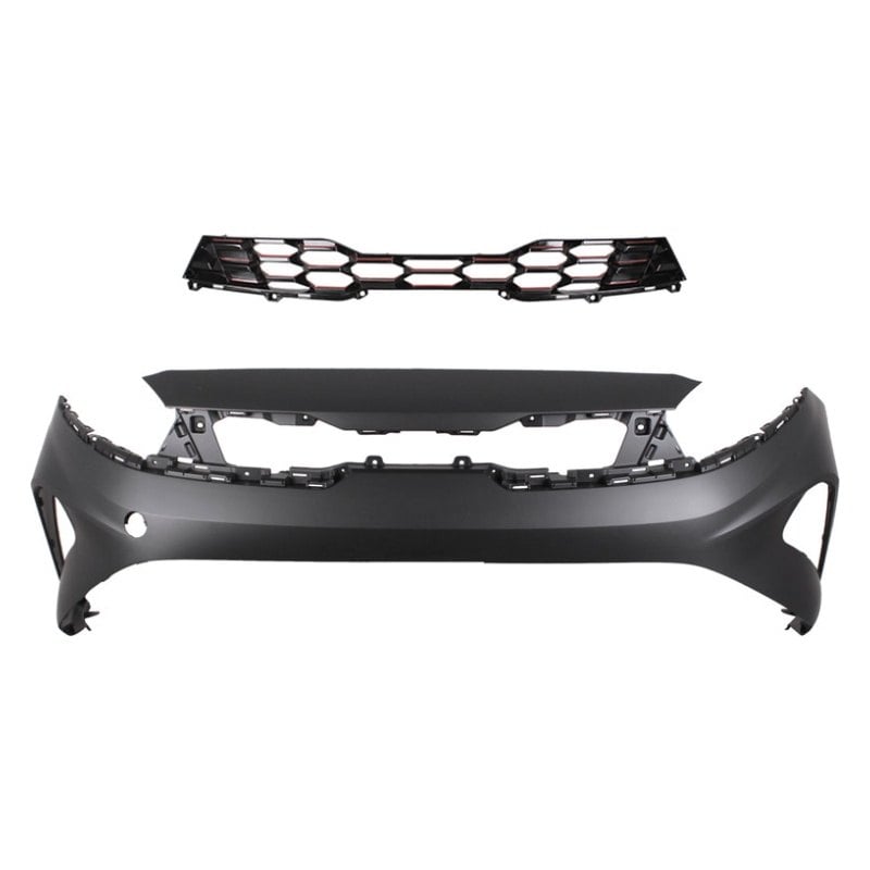 Replace® BNDL-231416 - 2-Piece (Front Bumper Cover, Grille) (Standard Line)