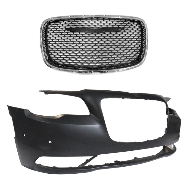 Replace® BNDL-231442 - 2-Piece (Front Bumper Cover, Grille) (CAPA ...