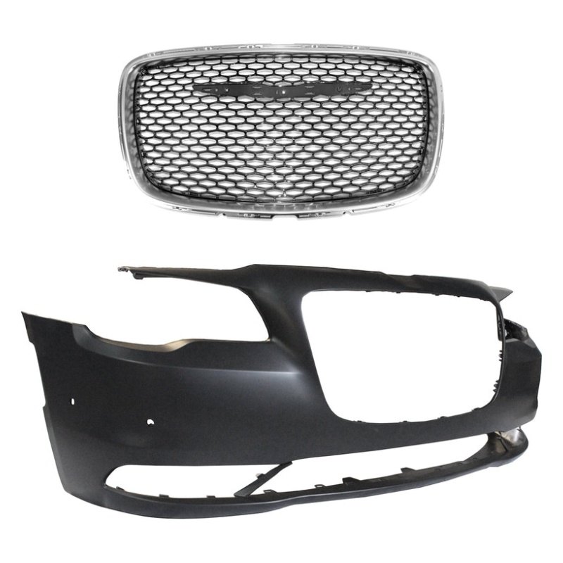 Replace® BNDL-231443 - 2-Piece (Front Bumper Cover, Grille) (CAPA ...