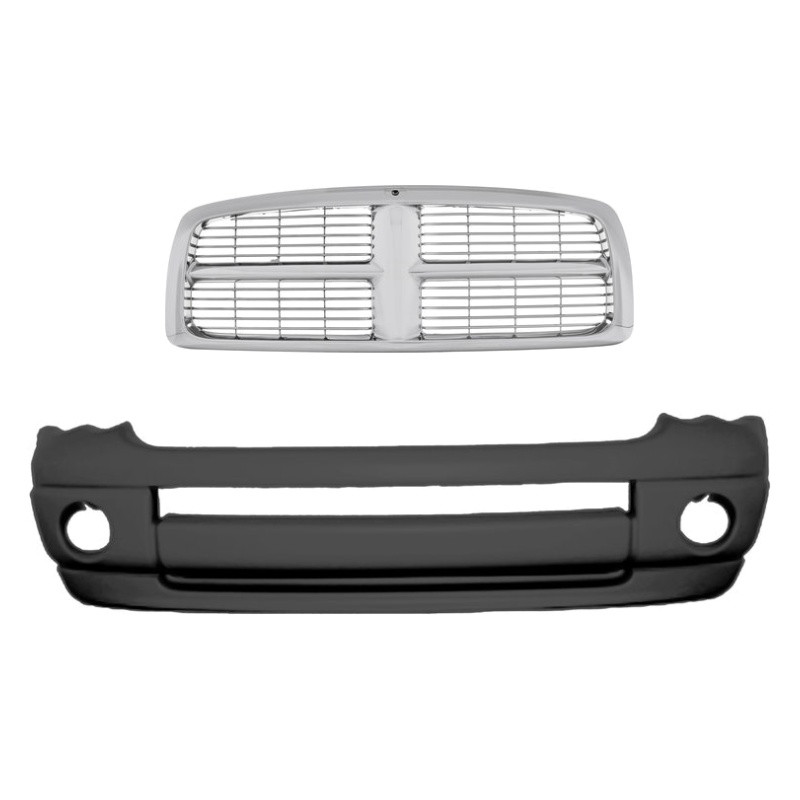 Replace® BNDL-231480 - 2-Piece (Front Bumper Cover, Grille) (Standard Line)