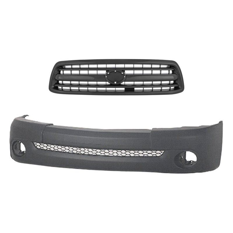 Replace® BNDL-231496 - 2-Piece (Front Bumper Cover, Grille) (Standard Line)