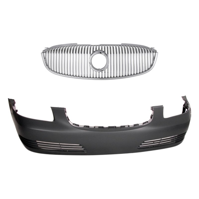 Replace® BNDL-231568 - 2-Piece (Front Bumper Cover, Grille) (Standard Line)