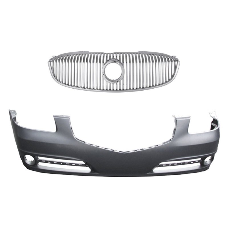 Replace® BNDL-231572 - 2-Piece (Front Bumper Cover, Grille) (Standard Line)