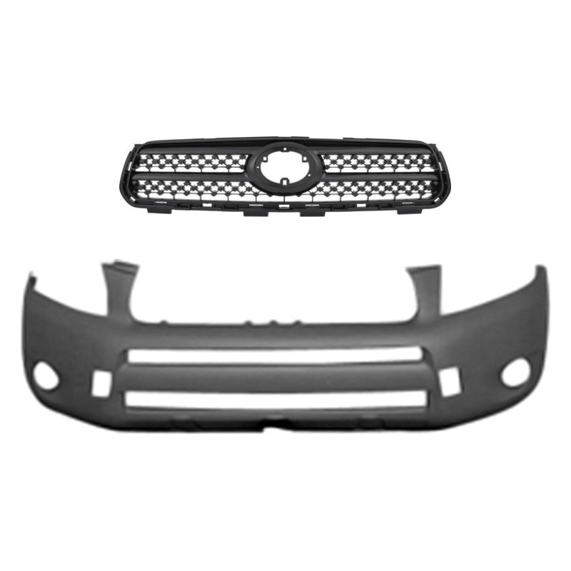 Replace® BNDL-231703 - 2-Piece (Front Bumper Cover, Grille) (Standard Line)