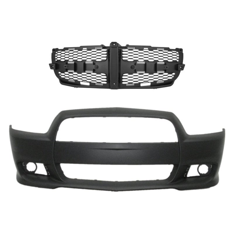Replace® BNDL-231736 - 2-Piece (Front Bumper Cover, Grille) (Standard Line)