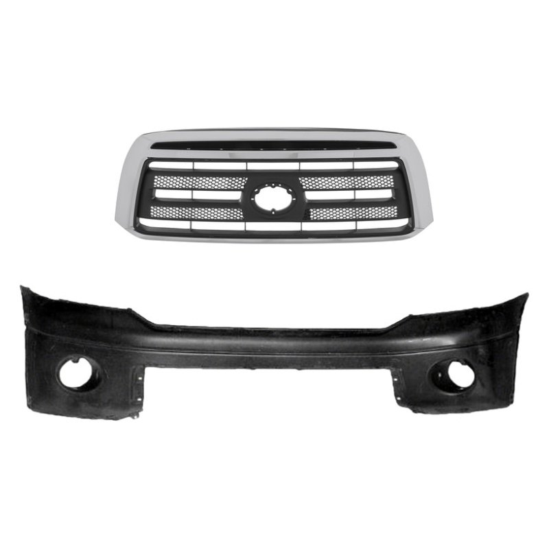 Replace® BNDL-231843 - 2-Piece (Front Bumper Cover, Grille) (Standard Line)
